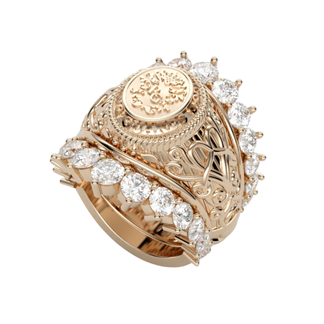 The Royal Socialite Diamond Collegiate Ring Guard – Ring Guards